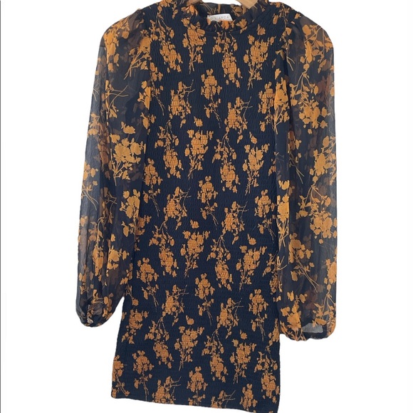 O. Vianca | Dresses | 425 O Bianca Black Gold Body Con Dress W Long ...